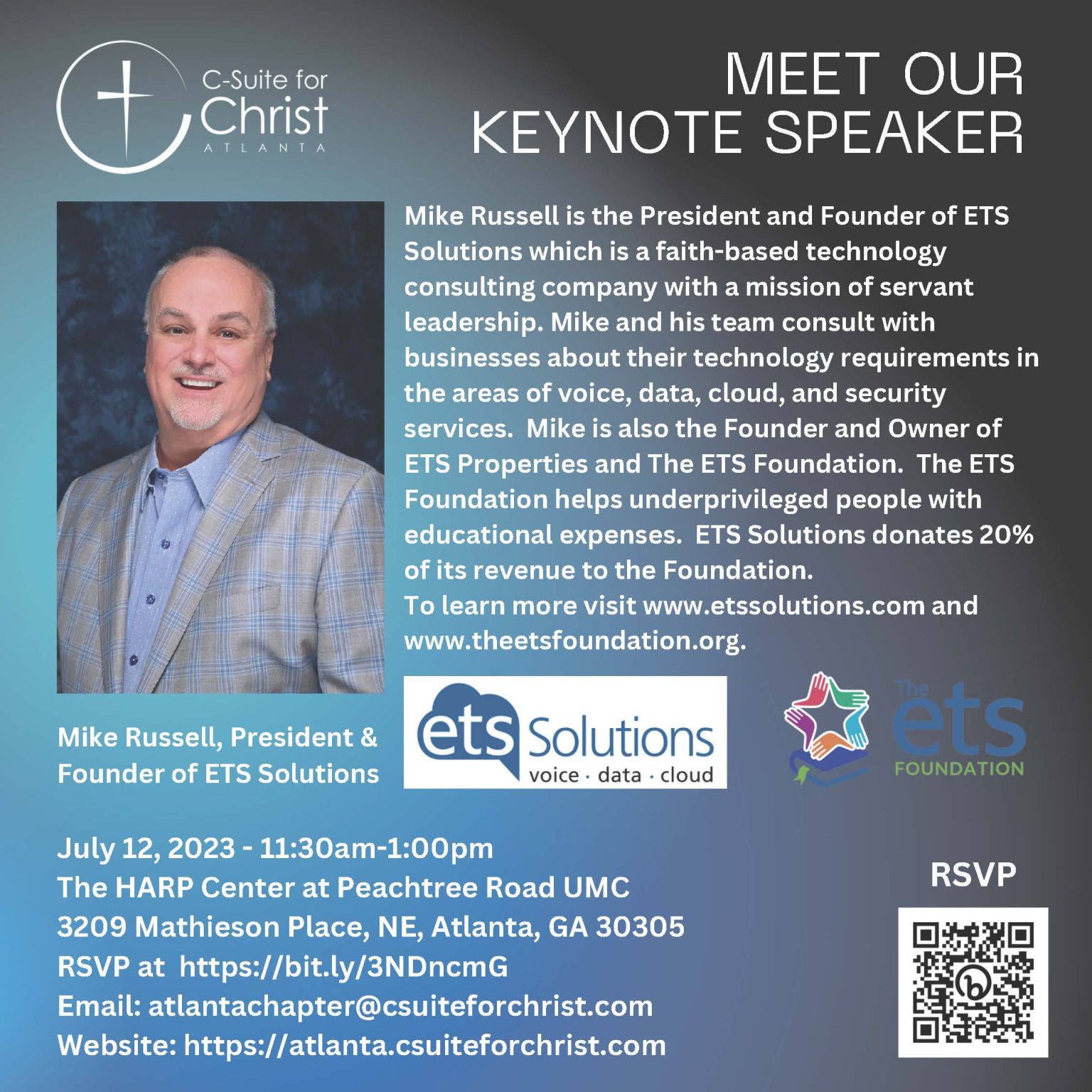 July 2023 - Speaker Mike Russell - C-Suite For Christ Atlanta